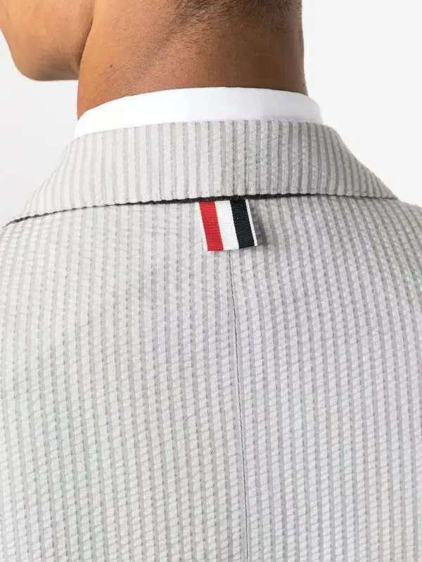 Thom Browne Stripe-print Seersucker Cotton Blazer