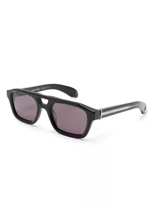 Alexander McQueen Square Sunglasses With Skull Stud Embellishment