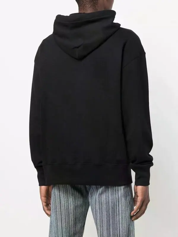 MSGM Logo Print Hoodie - Black