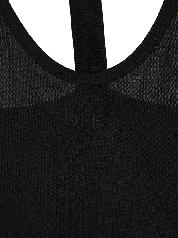 Off-White Logo-appliqué Racerbank Tank Top