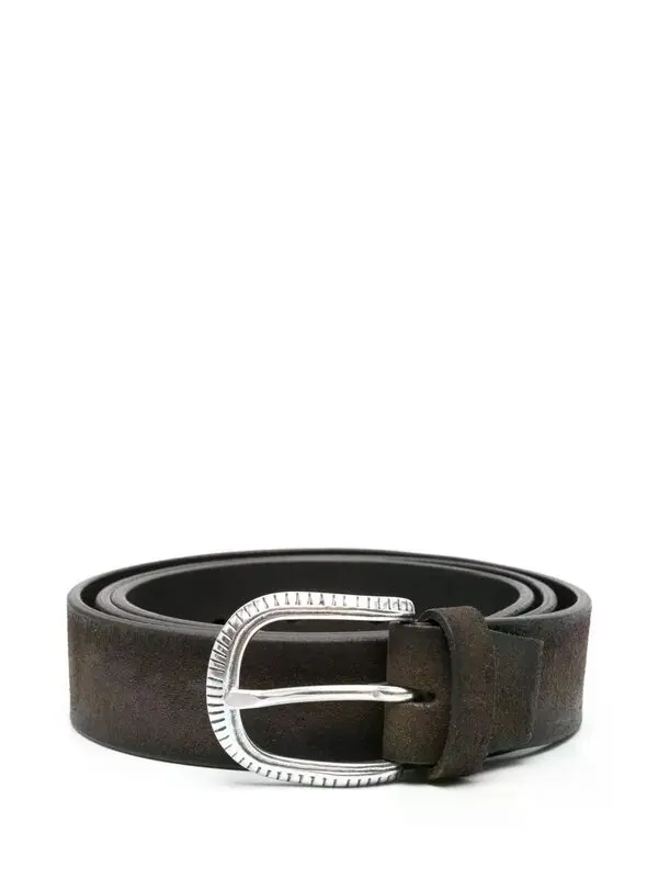 ALBERTO LUTI Embroidered Belt - Marrone