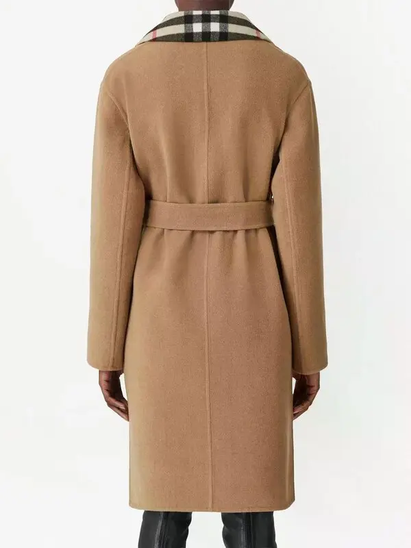 Burberry Reversible Check Wool Coat