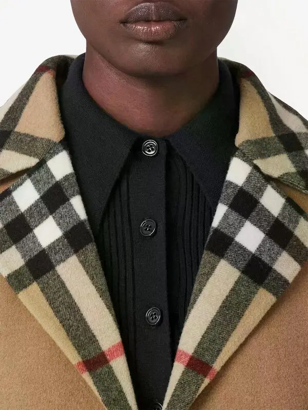 Burberry Reversible Check Wool Coat