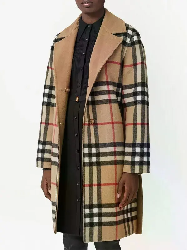 Burberry Reversible Check Wool Coat