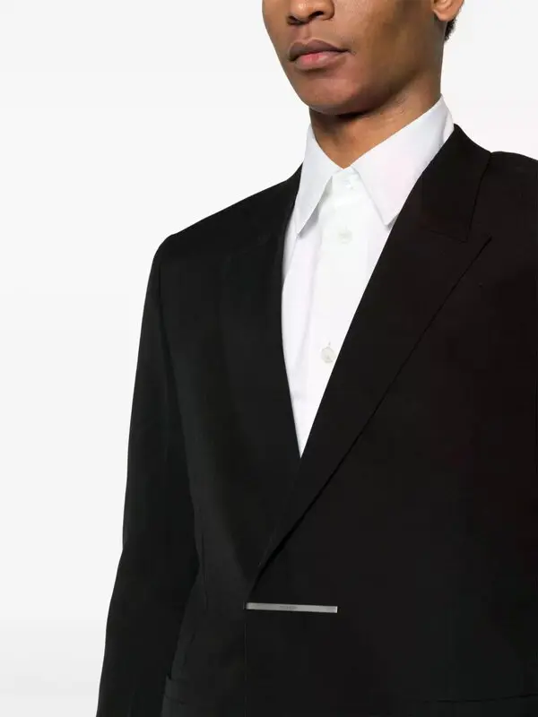 Givenchy Logo-plaque Wool Blazer