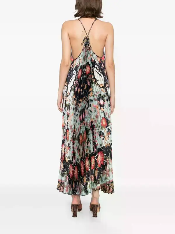 Farm Rio Pleated Sleeveless Dress
