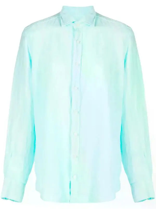 HACKETT Logo-embroidered Linen Shirt