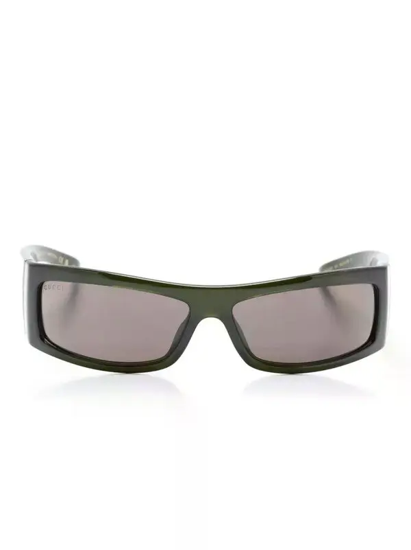 Gucci Rectangular-frame Sunglasses - Green
