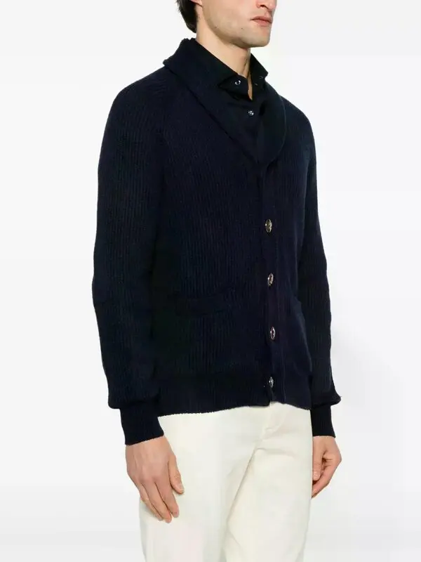 Brunello Cucinelli Cotton Cardigan - Blue