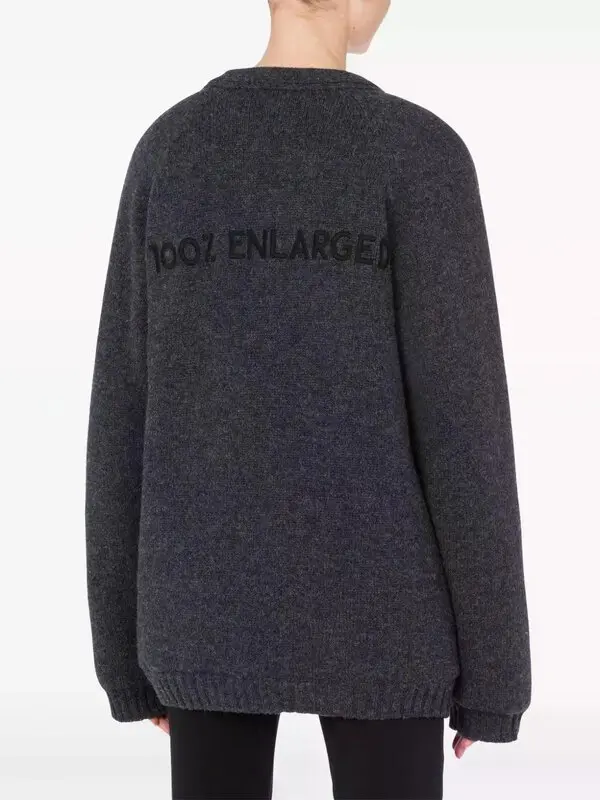 Moschino Virgin Wool V-neck Cardigan