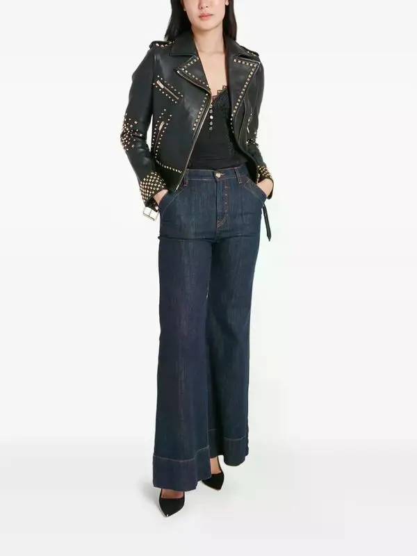 TEMPERLEY LONDON Samara Studded Leather Biker Jacket