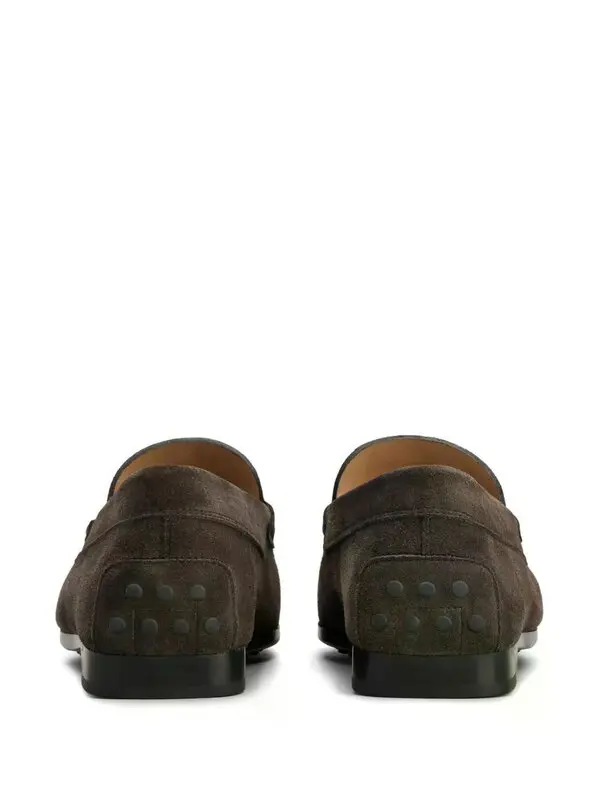 TOD'S Almond Toe Suede Loafers