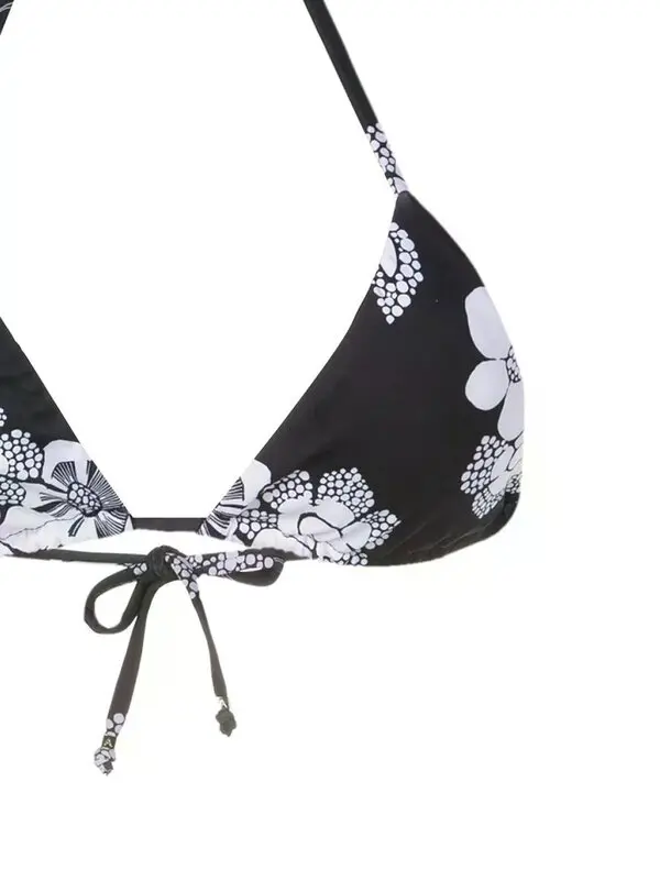 AMIR SLAMA Floral-print Triangle Bikini