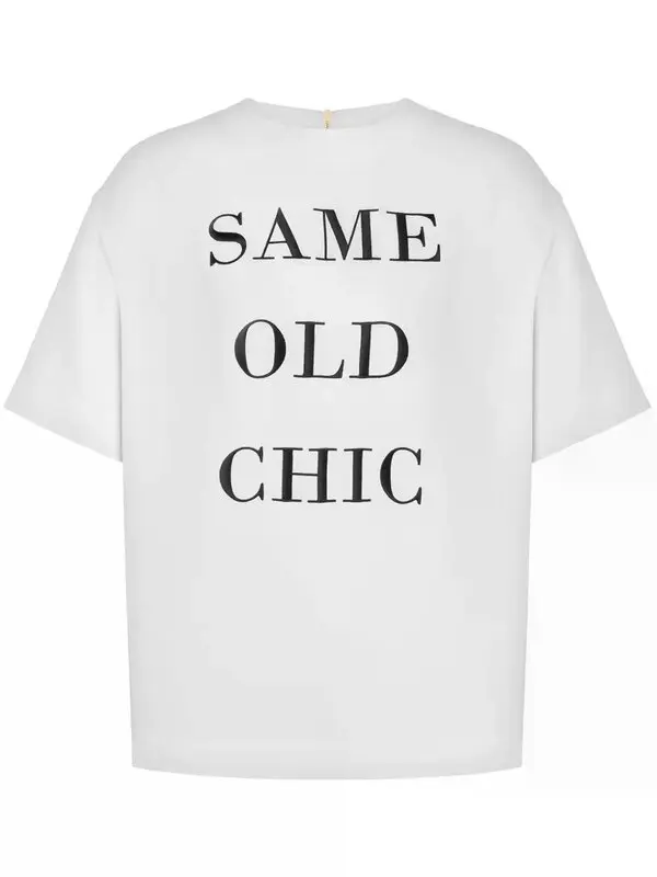 Moschino Slogan-print Zip-up T-shirt