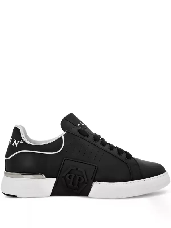Philipp Plein Hexagon Leather Sneakers