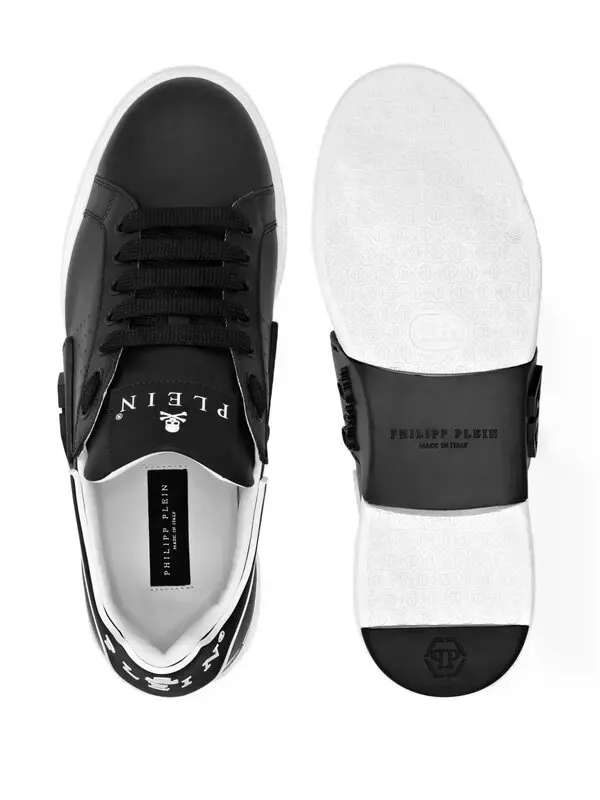 Philipp Plein Hexagon Leather Sneakers