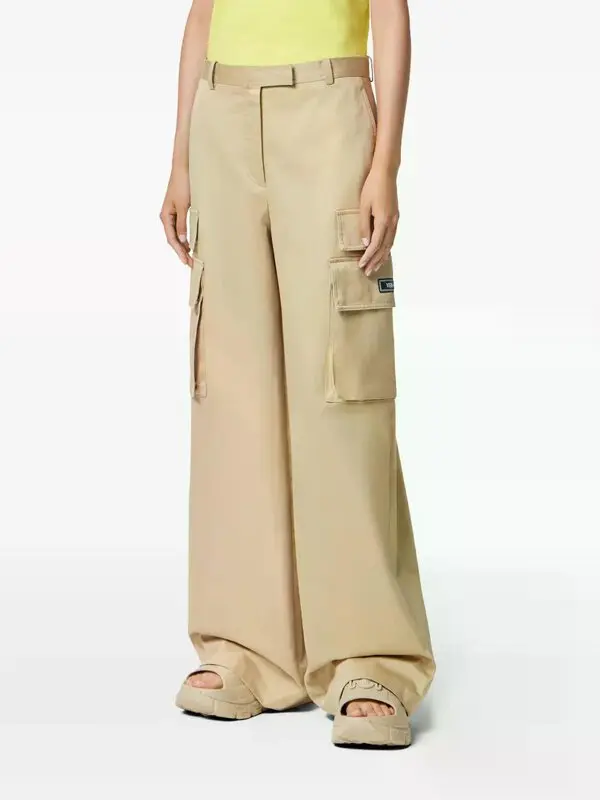 Versace High-waist Wide-leg Trousers