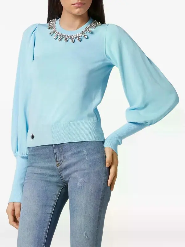 Philipp Plein Rhinestone-embellished Sweater
