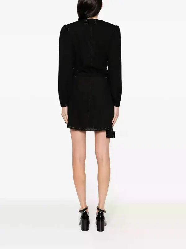 MAISON MARGIELA Peter Pan-collar Wool Minidress