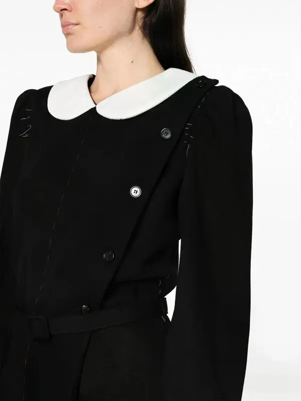 MAISON MARGIELA Peter Pan-collar Wool Minidress