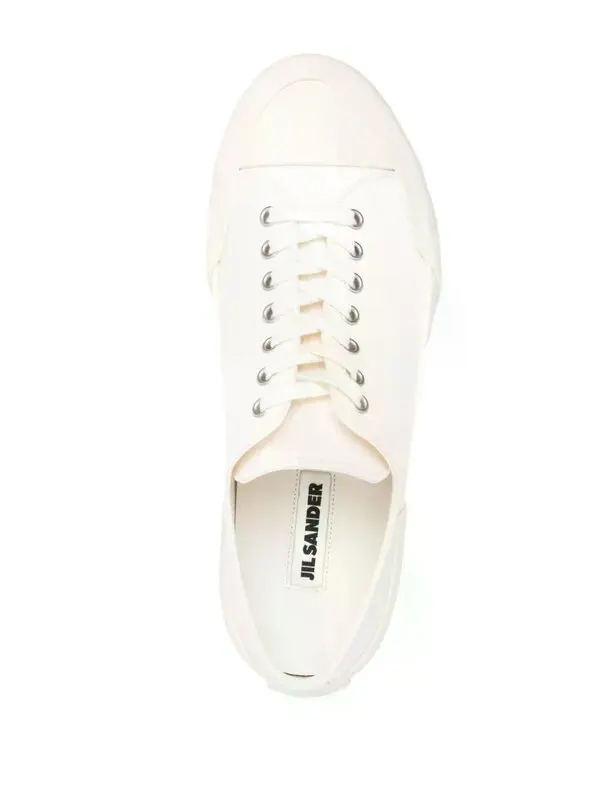 JIL SANDER Lace-up Low-top Sneakers - Neutrals