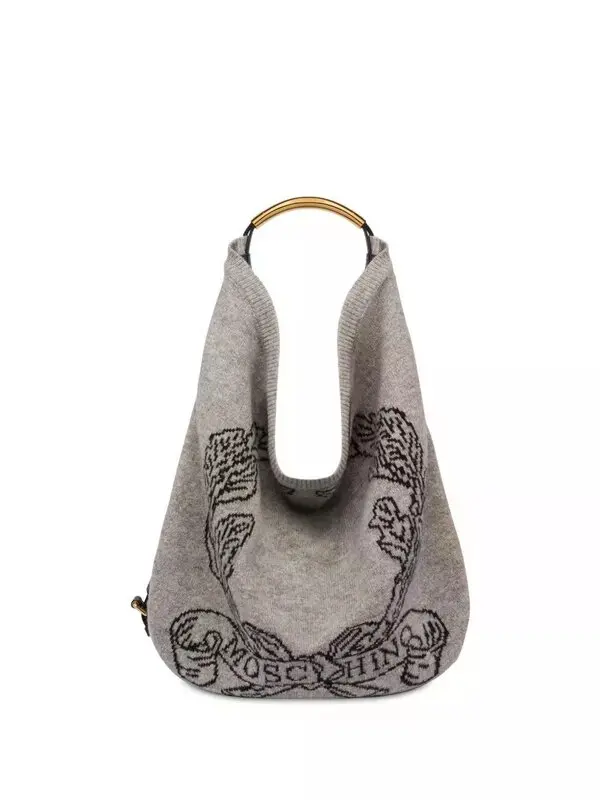 Moschino Intarsia-knit Logo Tote Bag