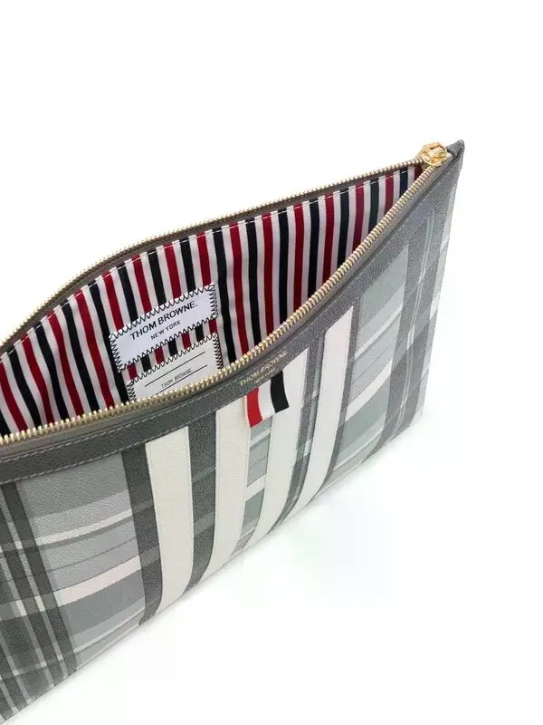 Thom Browne Grosgrain-loop Trim Clutch Bag