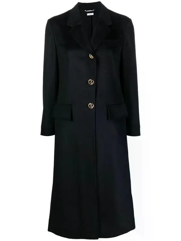 Thom Browne Wide-lapel Single-breasted Overcoat