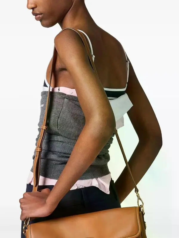 Miu Miu Penny Shoulder Bag - Brown