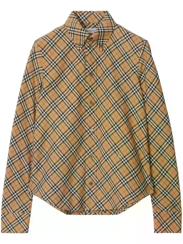Burberry Check-pattern Cotton Shirt