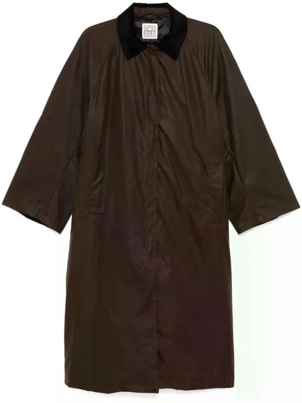 TOTEME Waxed Organic Cotton Country Coat - Brown