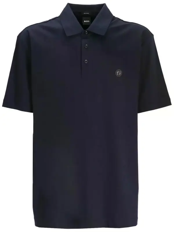 BOSS Logo-patch Polo Shirt