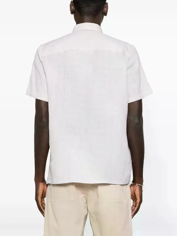 Canali Classic-collar Linen Shirt