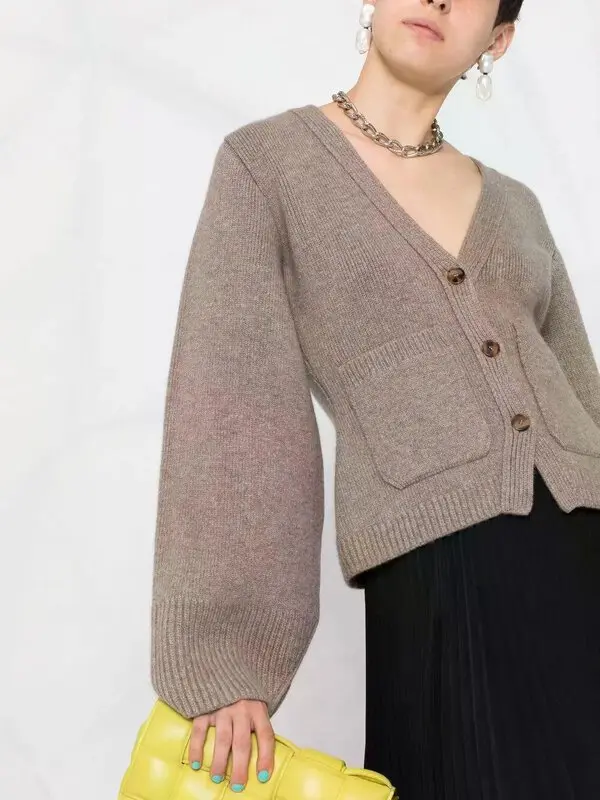 Khaite The Scarlet Cashmere Cardigan - Neutrals