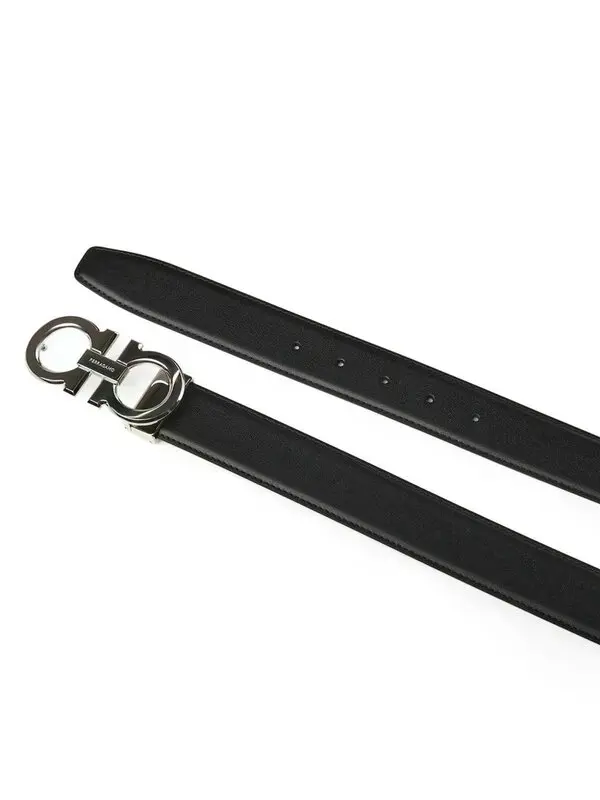 FERRAGAMO Gancini Buckle Belt - Black