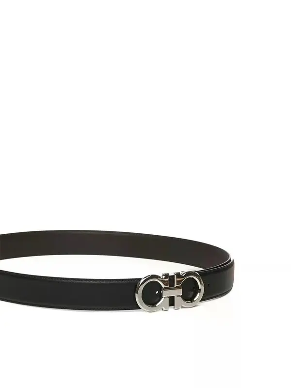 FERRAGAMO Gancini Buckle Belt - Black