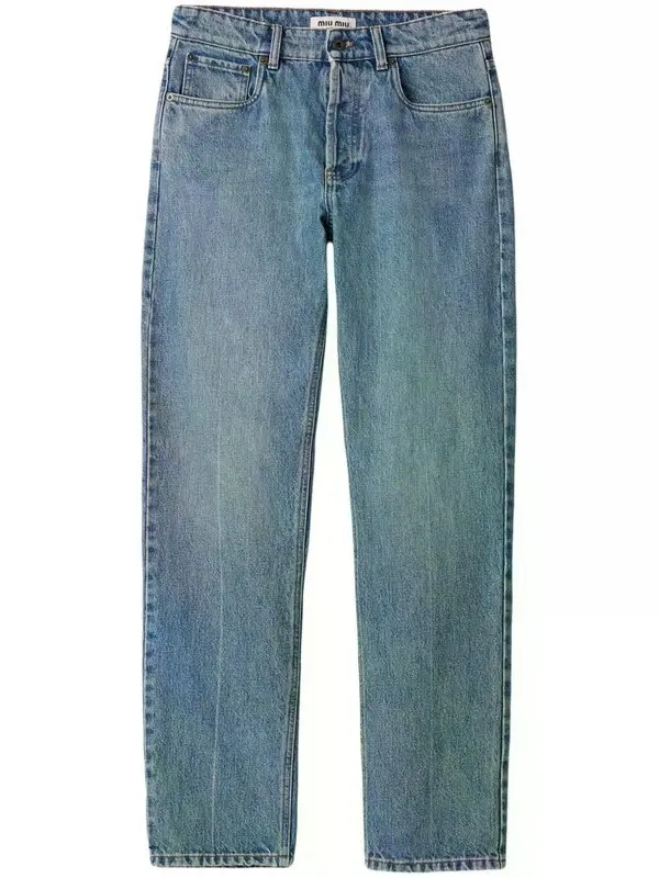 Miu Miu Straight-leg Jeans - Blue