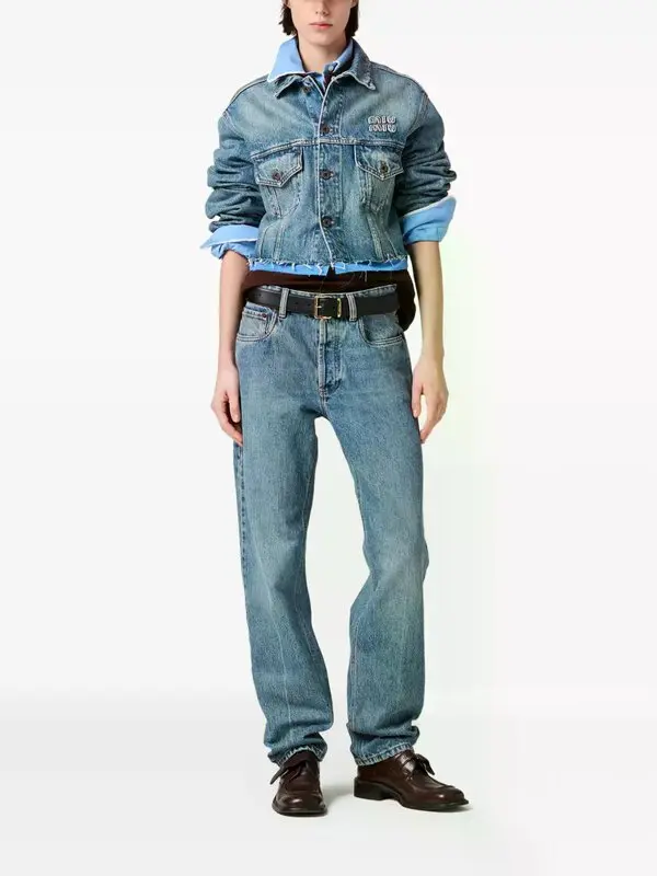 Miu Miu Straight-leg Jeans - Blue