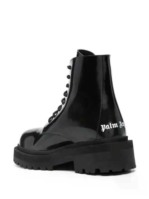 Palm Angels Logo-print Lace-up Boots