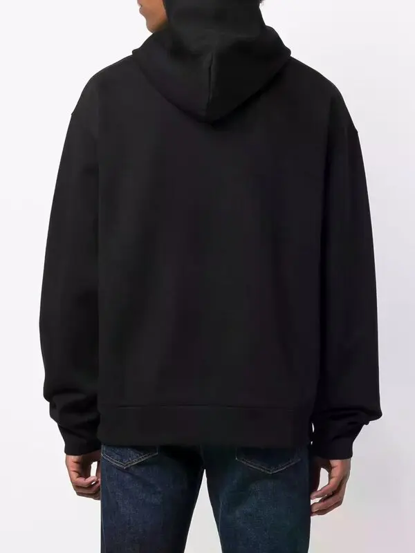 Dolce & Gabbana Embroidered Cotton-blend Hoodie - Black
