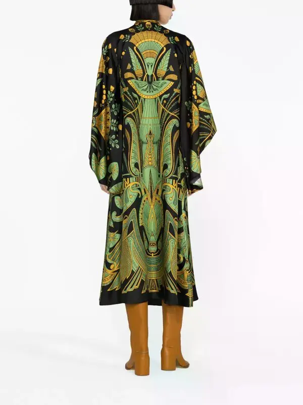 La DoubleJ Magnifico Silk Midi Dress
