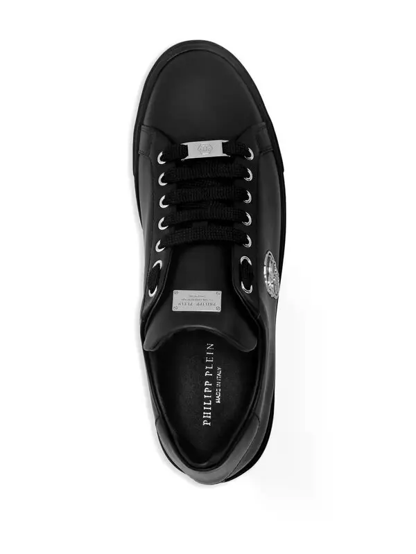 Philipp Plein Skull-appliqué Leather Sneakers