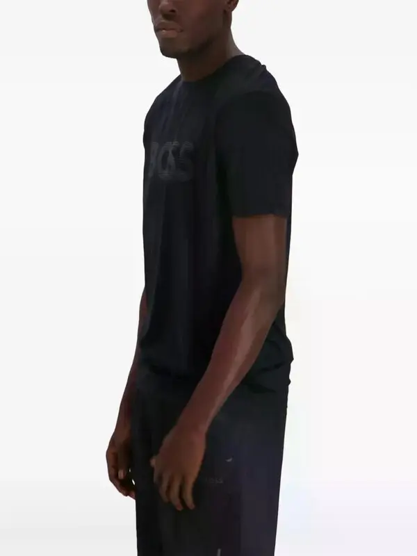 BOSS Active Slim-fit T-shirt With Moisture Management - Black