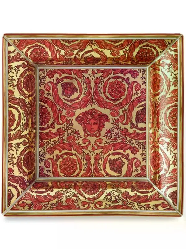 Versace Medusa Garland Medium Dish - Red
