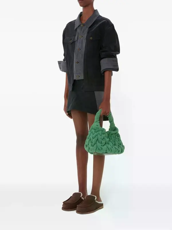 JW Anderson Logo-appliqué Layered Denim Jacket