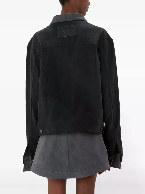 JW Anderson Logo-appliqué Layered Denim Jacket