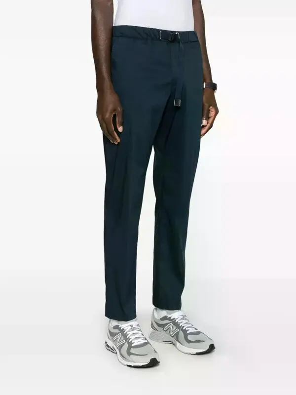 WHITE SAND Belted Trousers - Blue