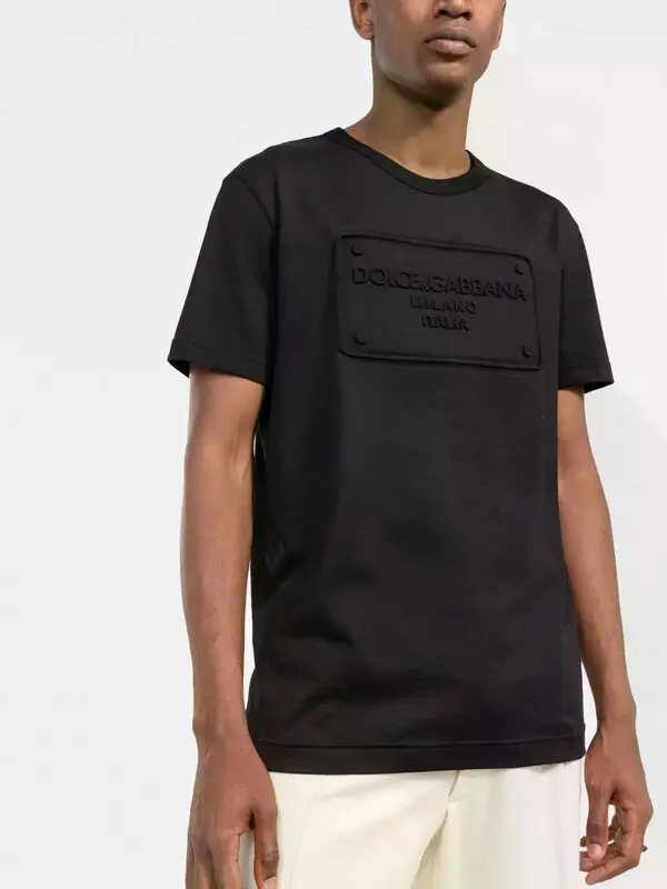 Dolce & Gabbana Logo-embossed Cotton T-shirt