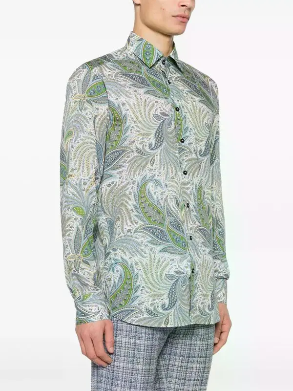 Etro Paisley-print Shirt - Blue