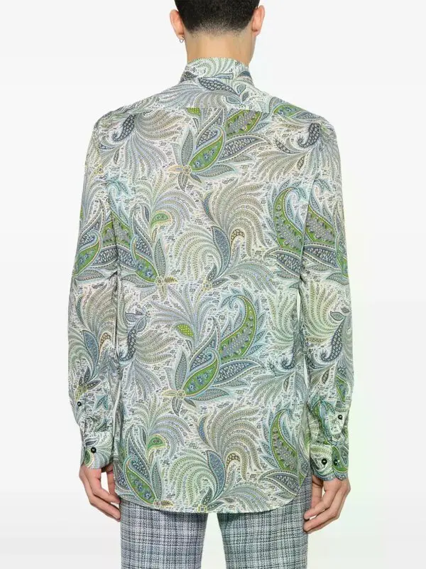 Etro Paisley-print Shirt - Blue